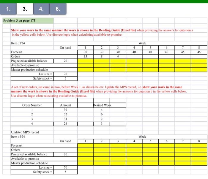 Solved 3. The MPS planner at Murphy Motors uses MPS | Chegg.com