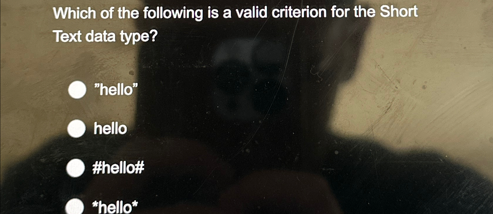 Solved Which of the following is a valid criterion for the | Chegg.com