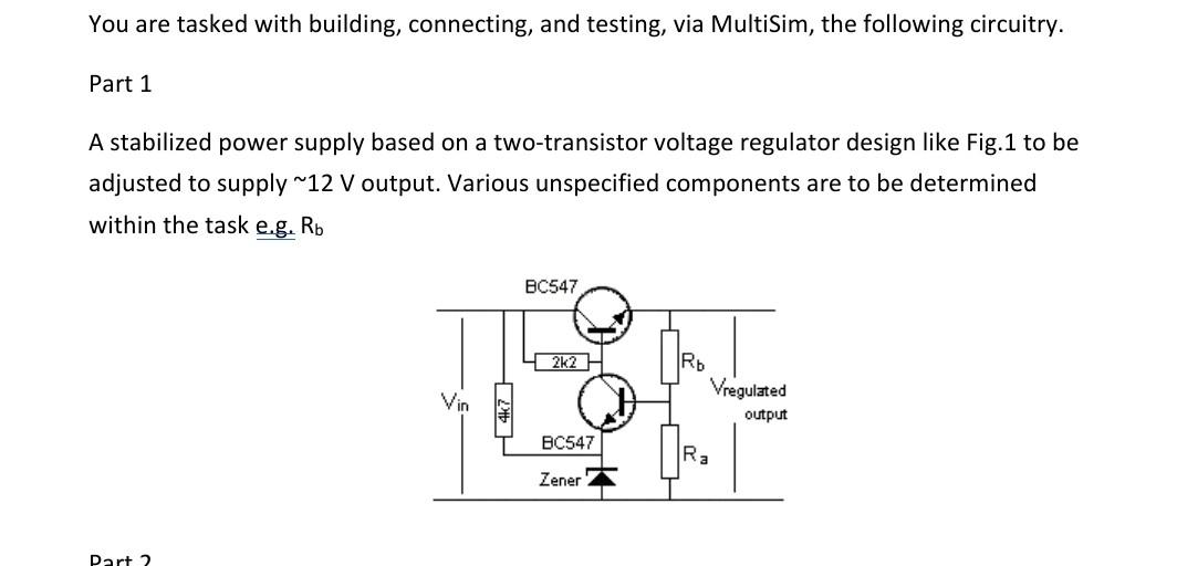 Solved You are tasked with building, connecting, and | Chegg.com