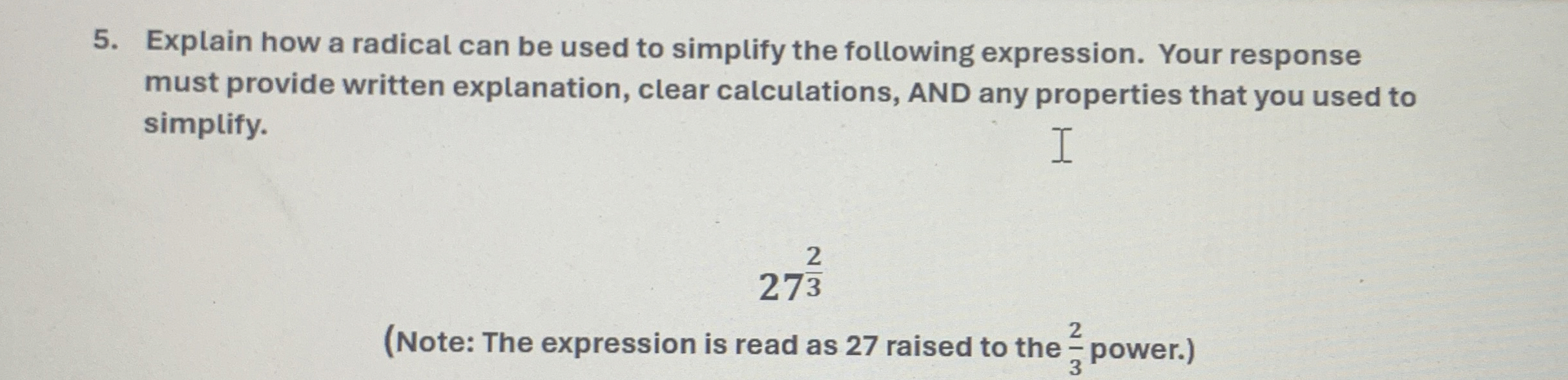 Solved Explain how a radical can be used to simplify the | Chegg.com