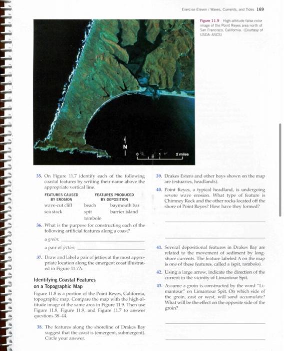 Solved Exercise Eleven Waves, Currents, and Tides 167 | Chegg.com