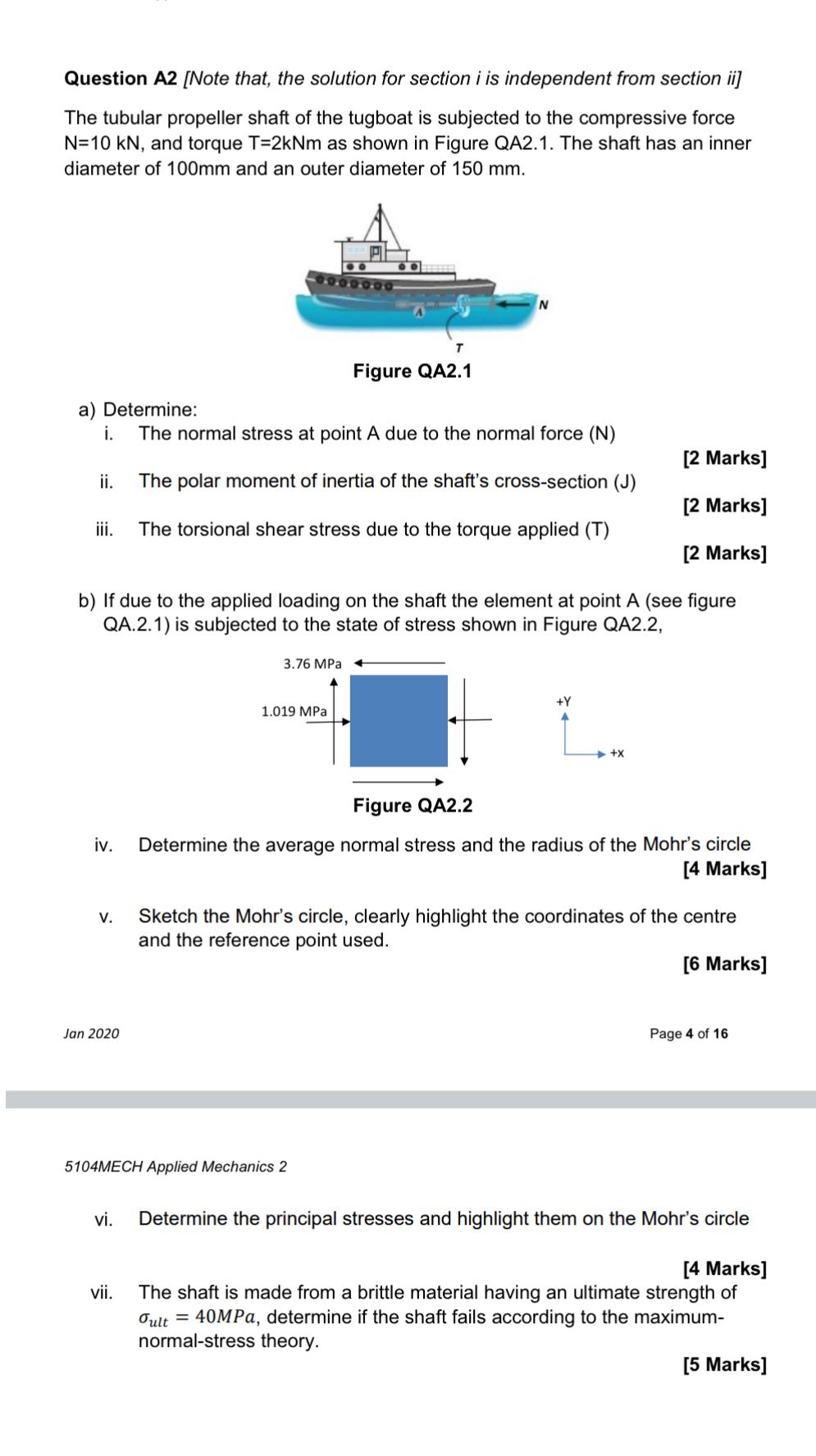 Solved Question A2 [Note that, the solution for section i | Chegg.com