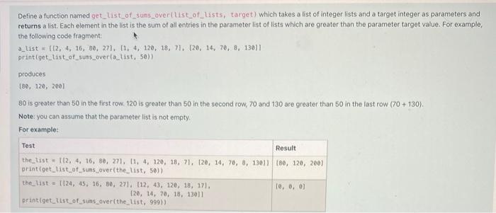 Solved Define a function named | Chegg.com