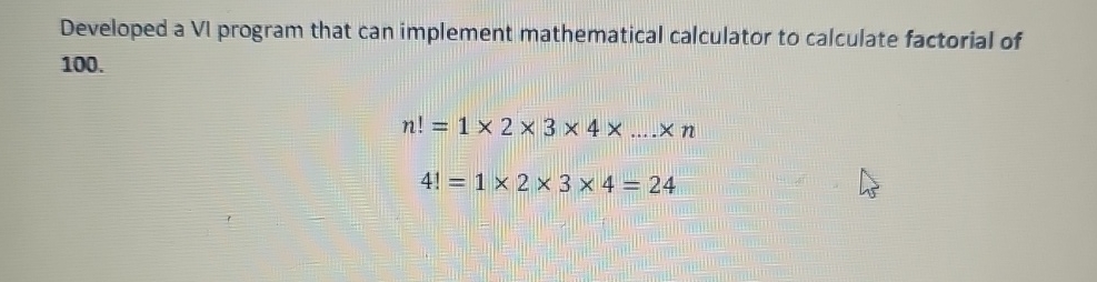Solved Developed a VI program that can implement | Chegg.com