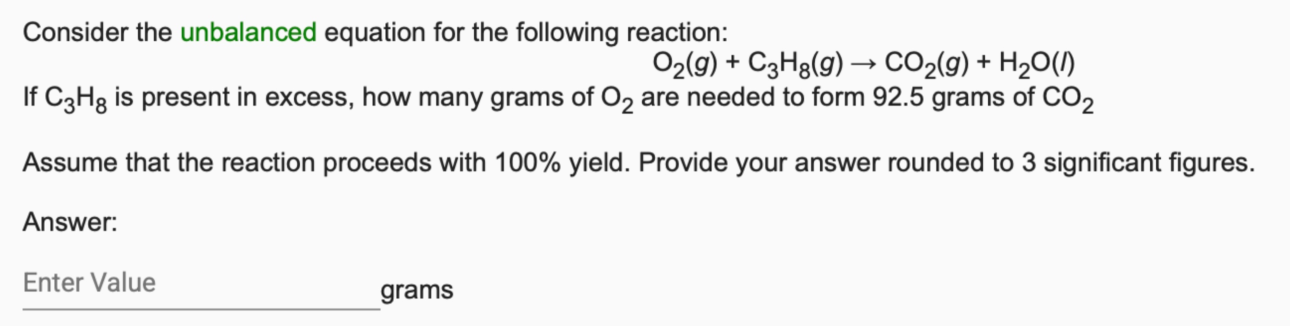 Solved Consider the unbalanced equation for the following | Chegg.com