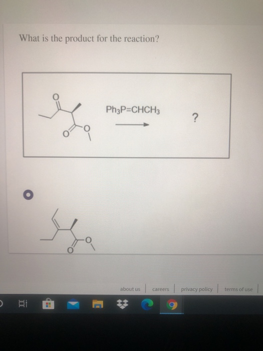 Solved What is the product for the reaction? Ph3P=CHCH3 ? | Chegg.com