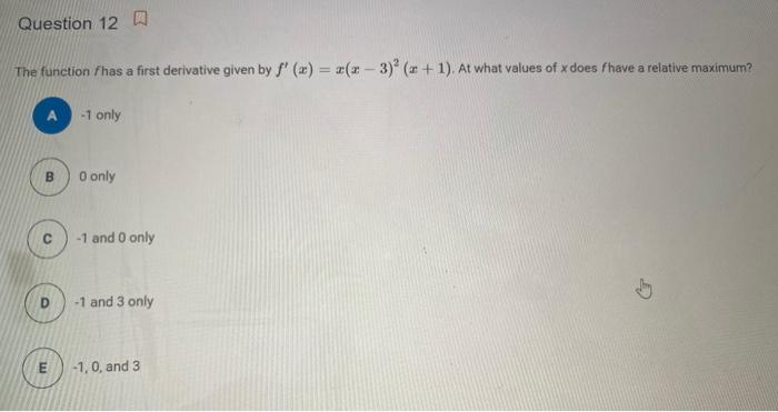 Solved The function F has a first derivative given by | Chegg.com
