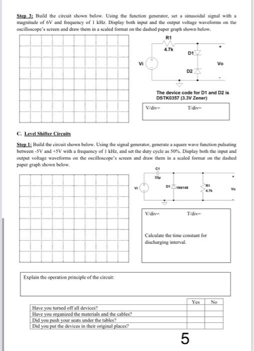 EXPERIMENT 1 Diode Applications: Rectifiers, Clippers | Chegg.com