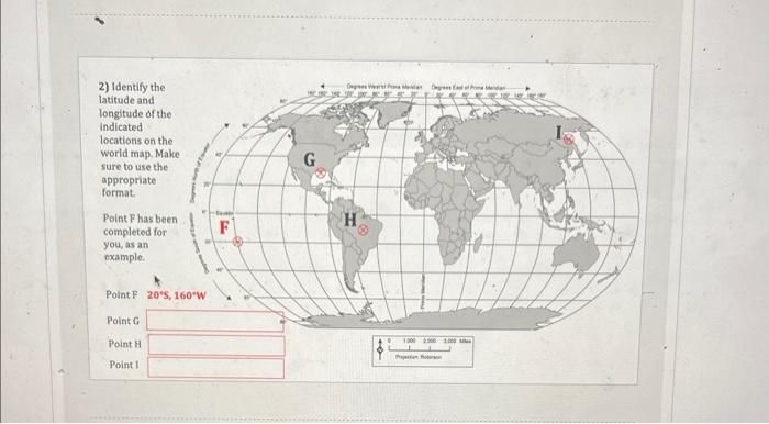 Solved 1) Plot the following coordinates by placing the | Chegg.com