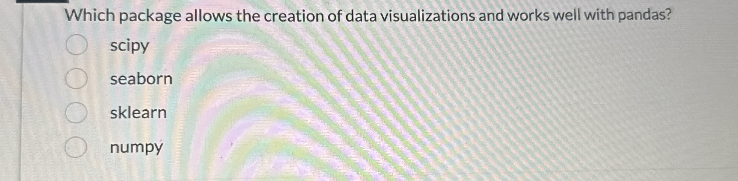 Solved Which package allows the creation of data | Chegg.com