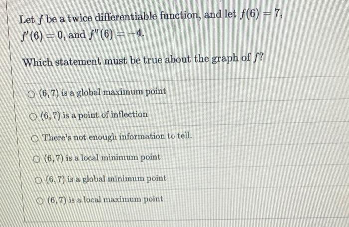 Solved The differentiable function h and its derivative h' | Chegg.com