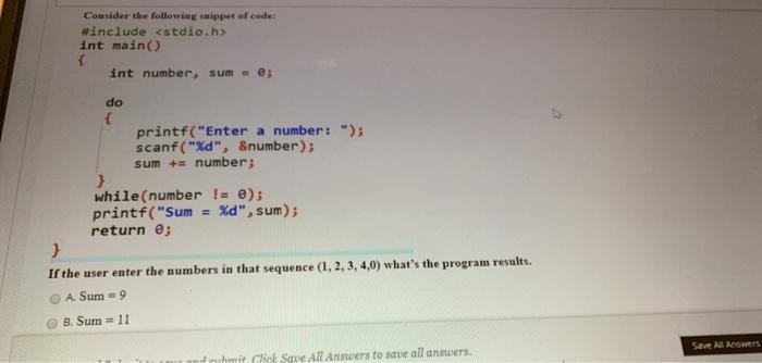 Solved Given the following snippet of code? #include int | Chegg.com