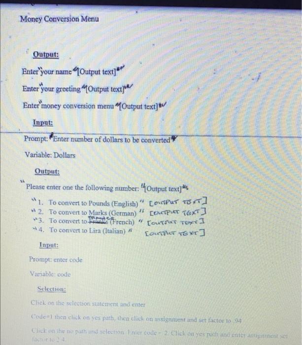 Solved Create a flowchart using the Raptor program with the | Chegg.com