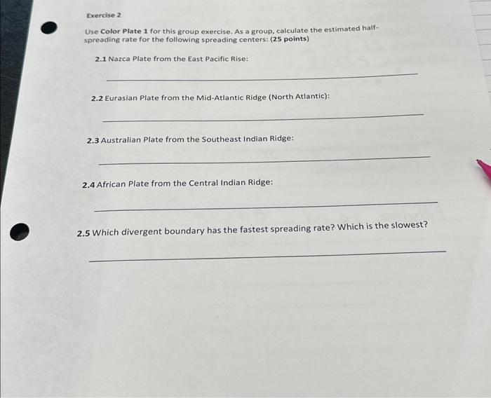 Solved Use Color Plate 1 for this group exercise. As a | Chegg.com