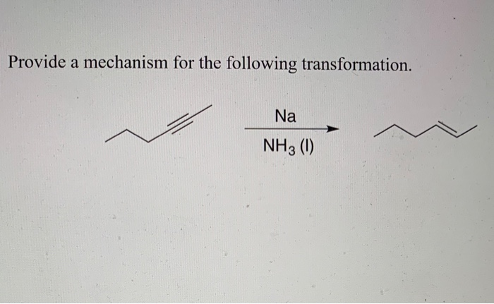 Solved Provide a mechanism for the following transformation. | Chegg.com