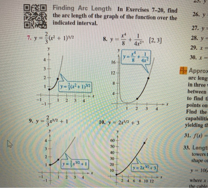 Solved 23. DAO Finding Arc Length In Exercises 7-20, find | Chegg.com