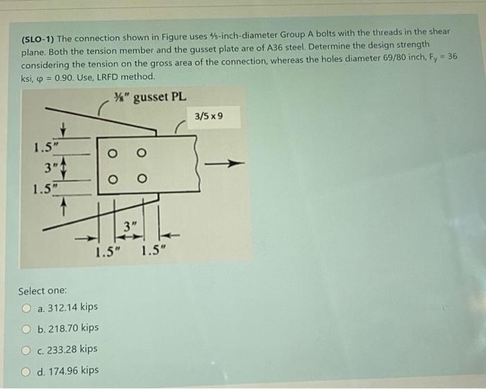 Solved (SLO-1) The connection shown in Figure uses | Chegg.com Solved (SLO-1) The connection shown in Figure uses | Chegg.com