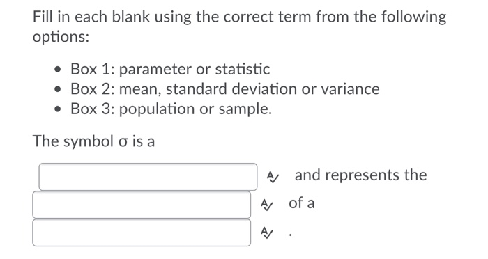 Solved Fill in each blank using the correct term from the | Chegg.com
