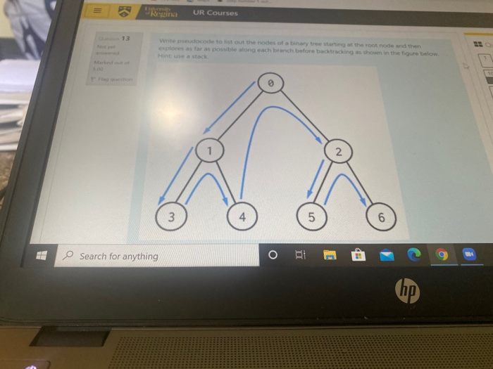 Solved UR Courses write pseudocode to list out the nodes of | Chegg.com