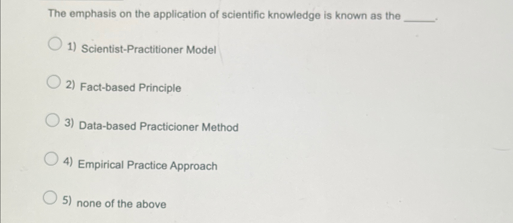 Solved The emphasis on the application of scientific | Chegg.com