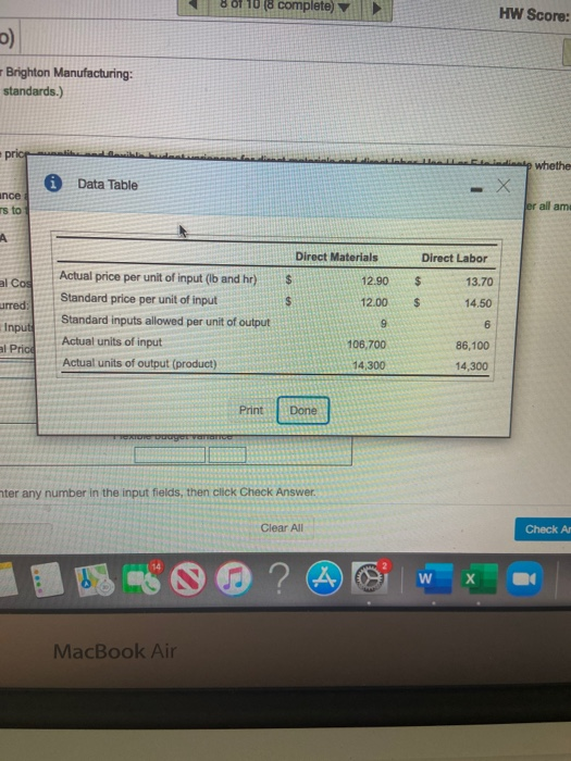 Solved dget Requirement 1. Compute the price, quantity, and | Chegg.com