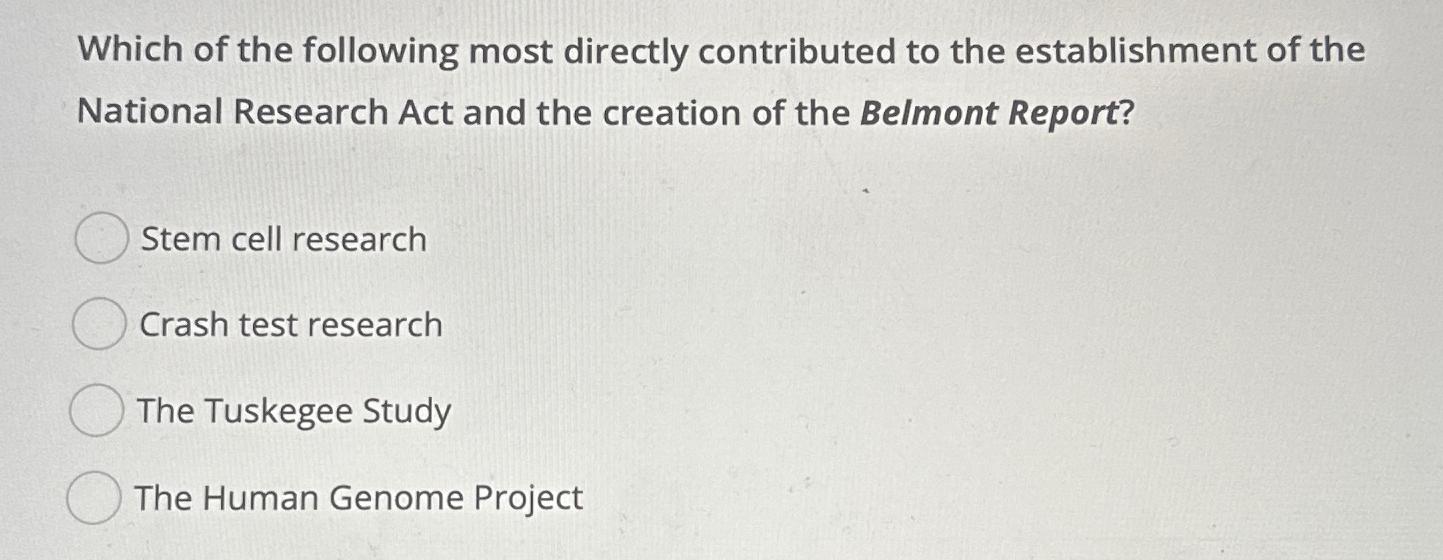 Solved Which of the following most directly contributed to | Chegg.com