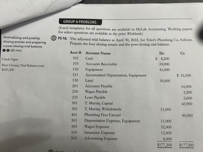 Solved Comprehensive review of the P5-2C. From the following | Chegg.com