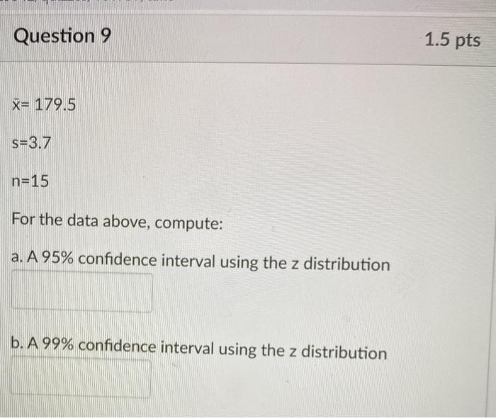 Solved Question 7 3 pt: The average student IQ score for the | Chegg.com Solved Question 7 3 pt: The average student IQ score for the | Chegg.com