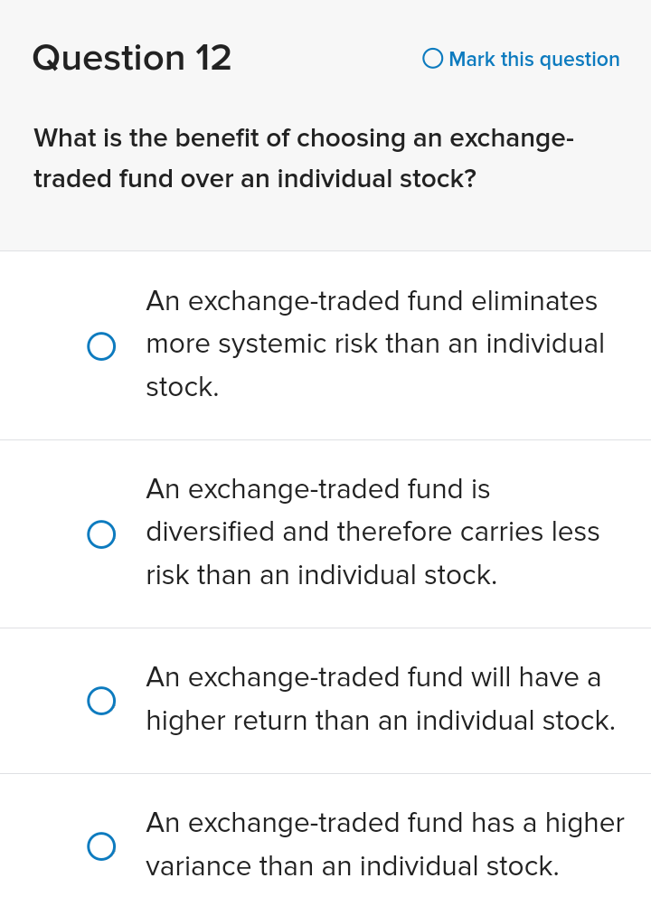 Solved Question 12 Mark this question What is the benefit of | Chegg.com