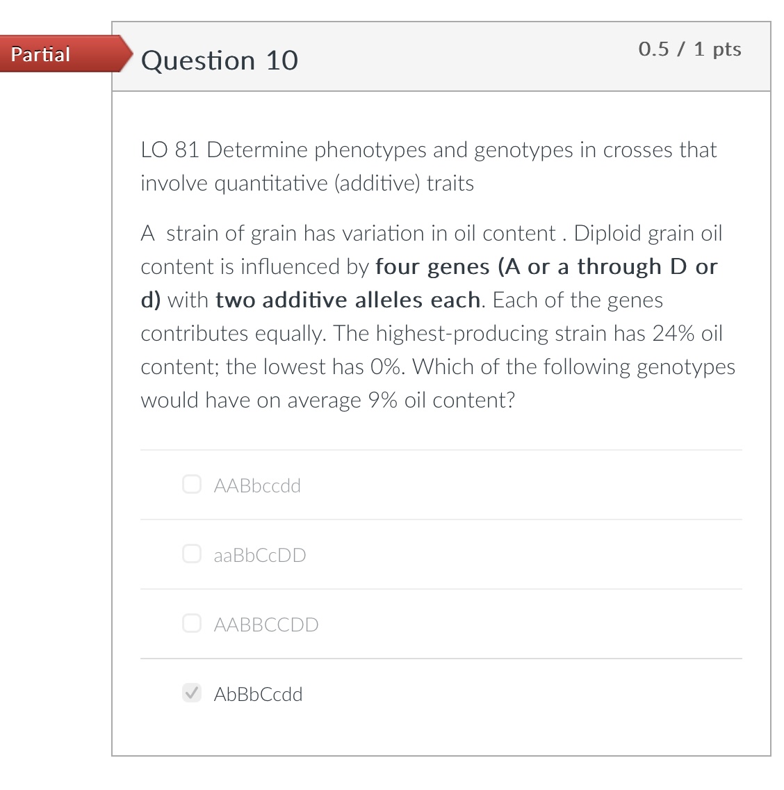 Solved LO 81 ﻿Determine phenotypes and genotypes in crosses | Chegg.com