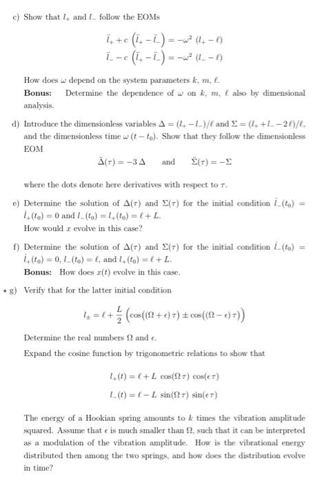 Solved Problem 4. Springs in line We consider three | Chegg.com