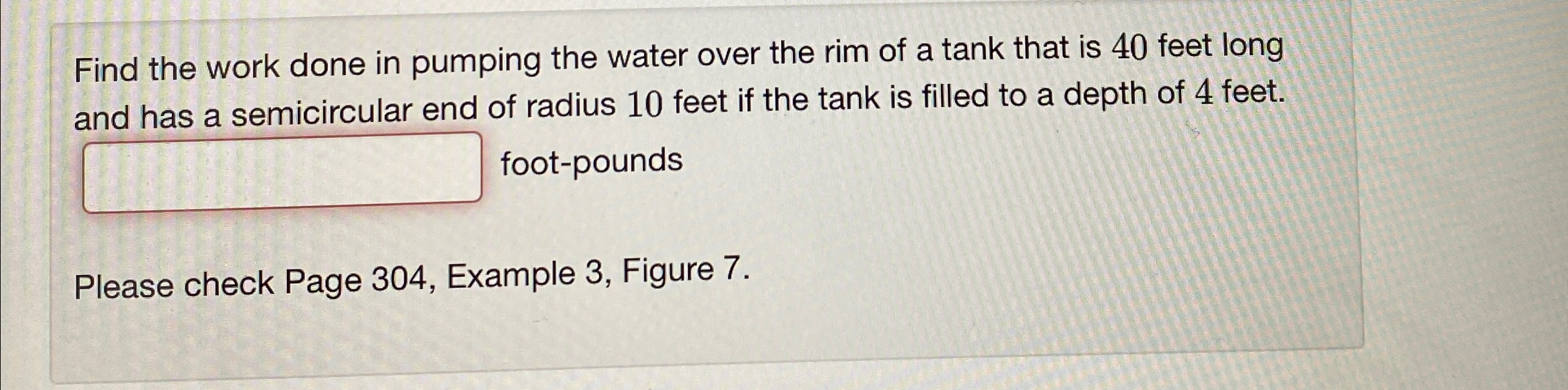 Solved Find the work done in pumping the water over the rim | Chegg.com