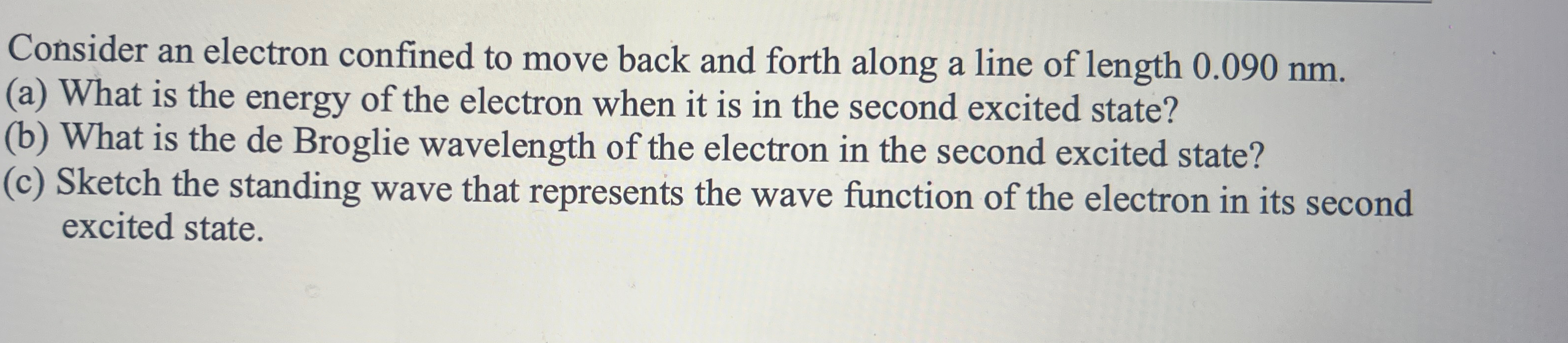 Solved Consider an electron confined to move back and forth | Chegg.com