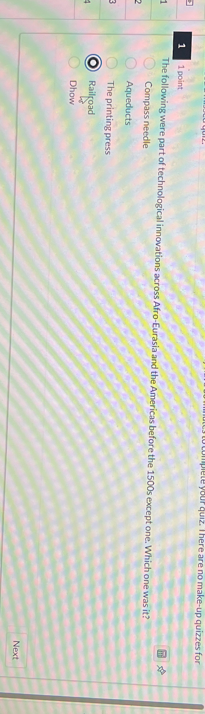 Solved 11 ﻿pointThe following were part of technological | Chegg.com