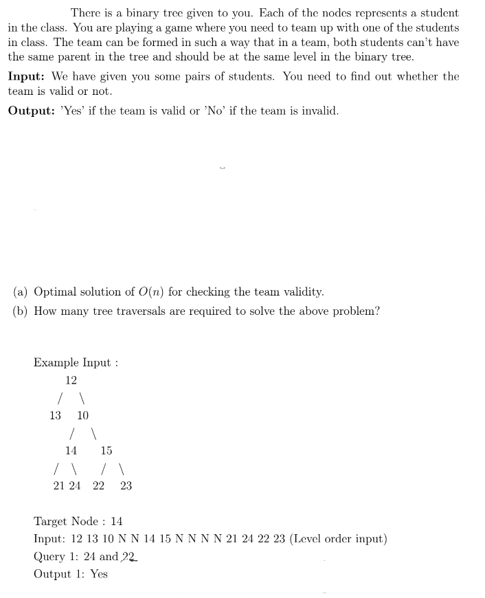 Solved code in c++and explain There is a binary tree given | Chegg.com