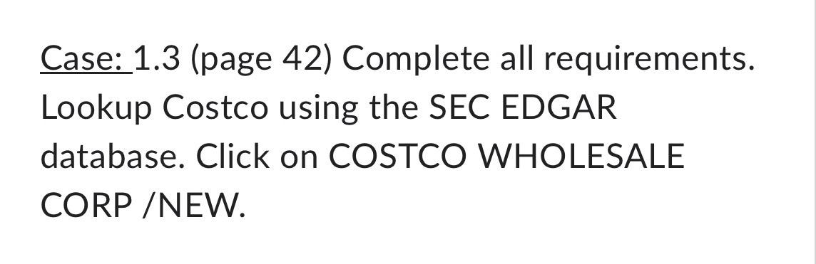 Case 1.3 ﻿Locating Information in a Form | Chegg.com