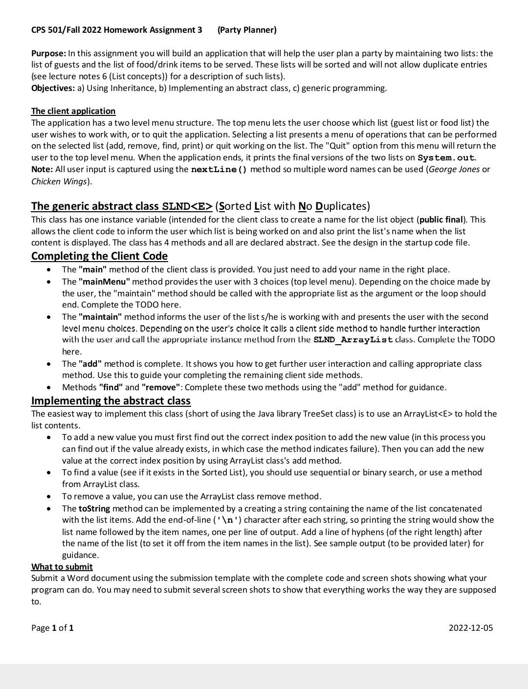 Solved public class Asgn03 { private static SLND | Chegg.com