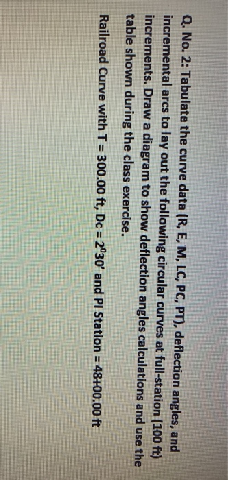 Solved Q. No.2: Tabulate the curve data (R, E, M, LC, PC, | Chegg.com