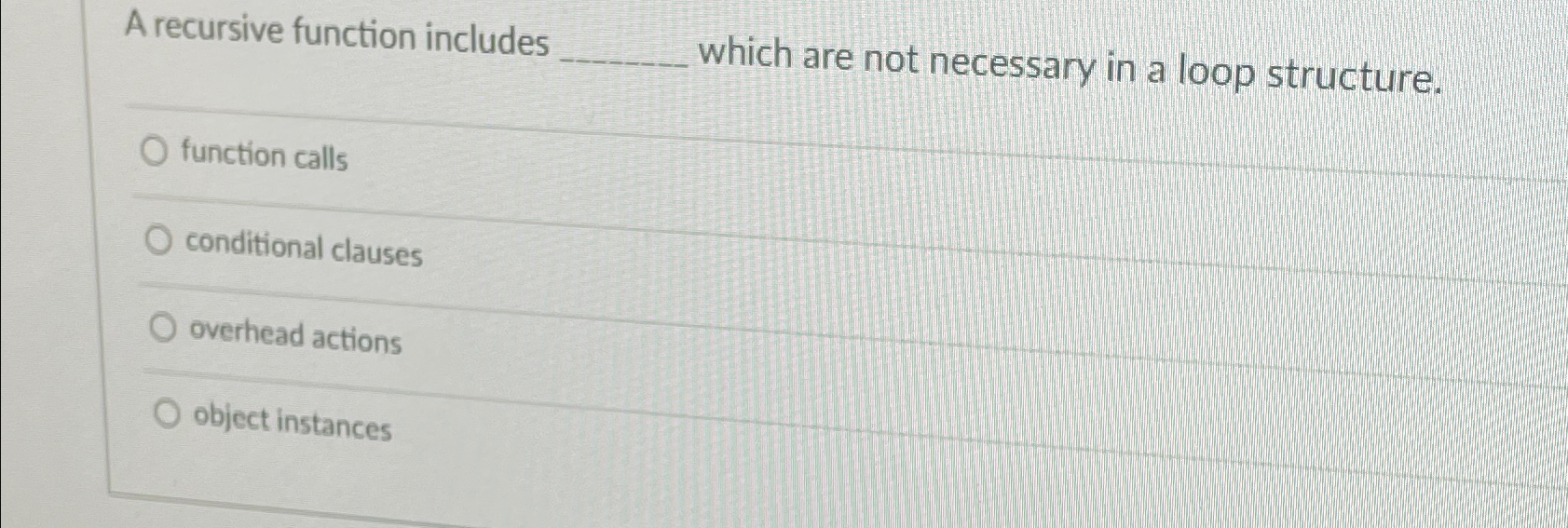 Solved A recursive function includes which are not necessary | Chegg.com