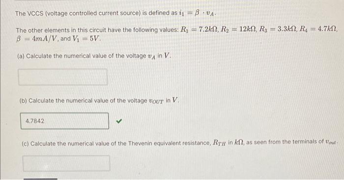 Solved Figure 5-1 The VCCS (voltage controlled current | Chegg.com