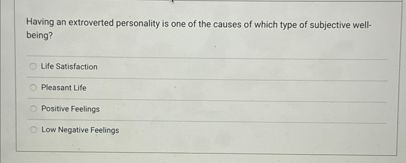 Solved Having an extroverted personality is one of the | Chegg.com