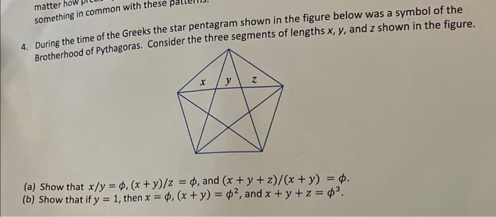 4. During the time of the Greeks the star pentagram | Chegg.com