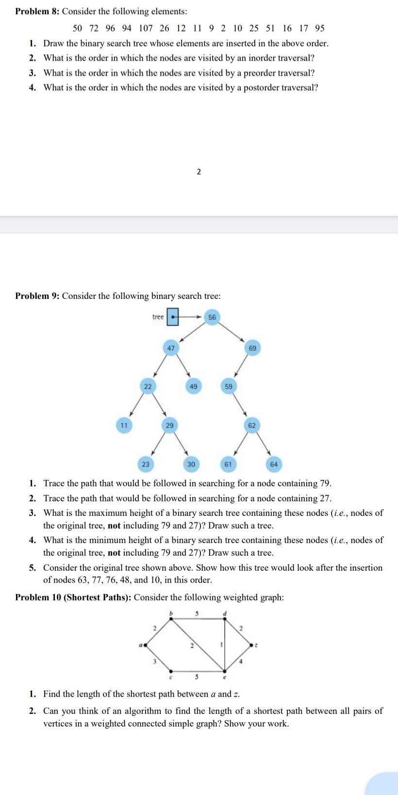 Solved Problem 1 Consider A Set Of Three Distinct Integers