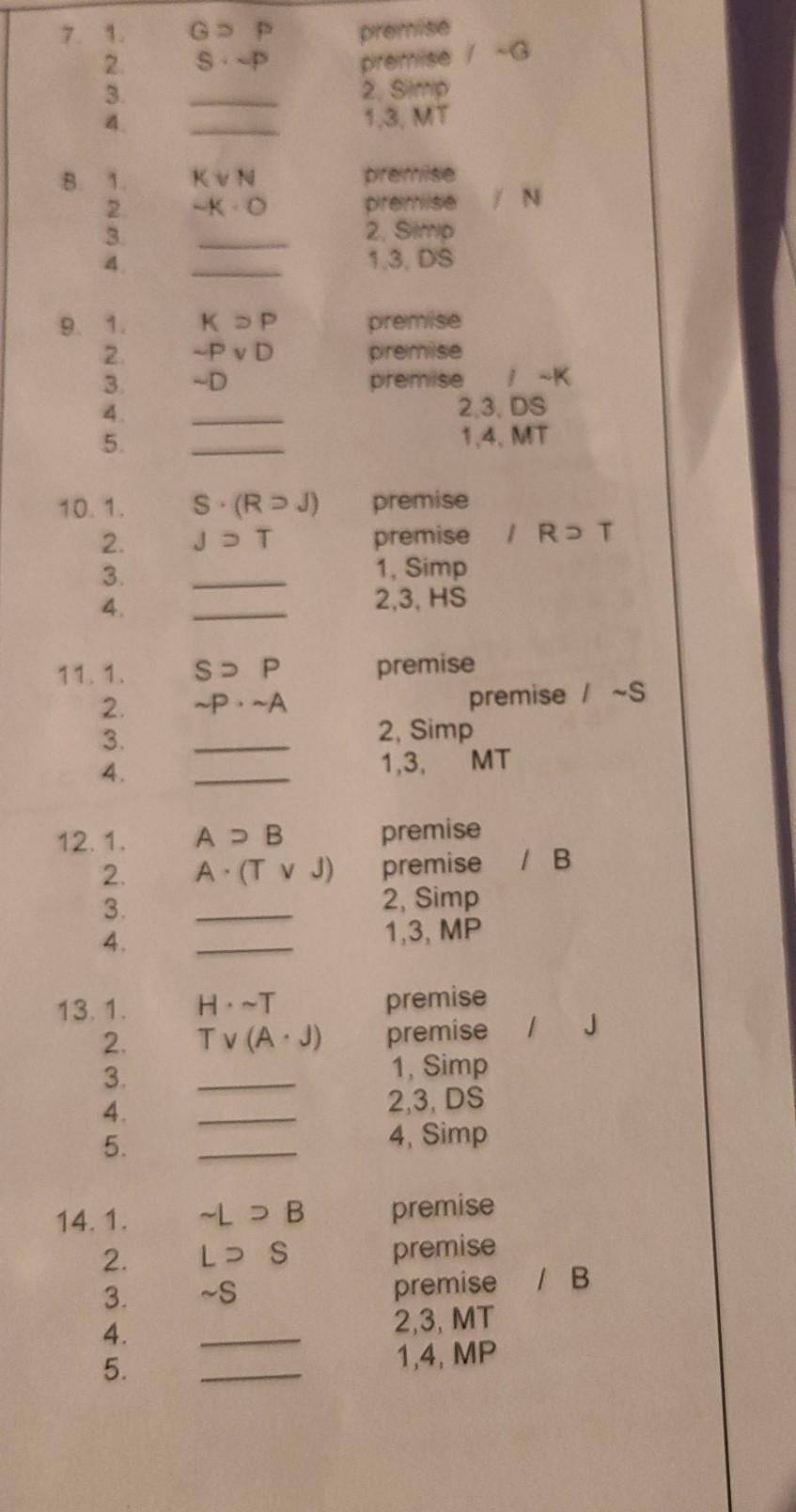 Solved Eight rules of implication Homework Exercise 1 Part | Chegg.com
