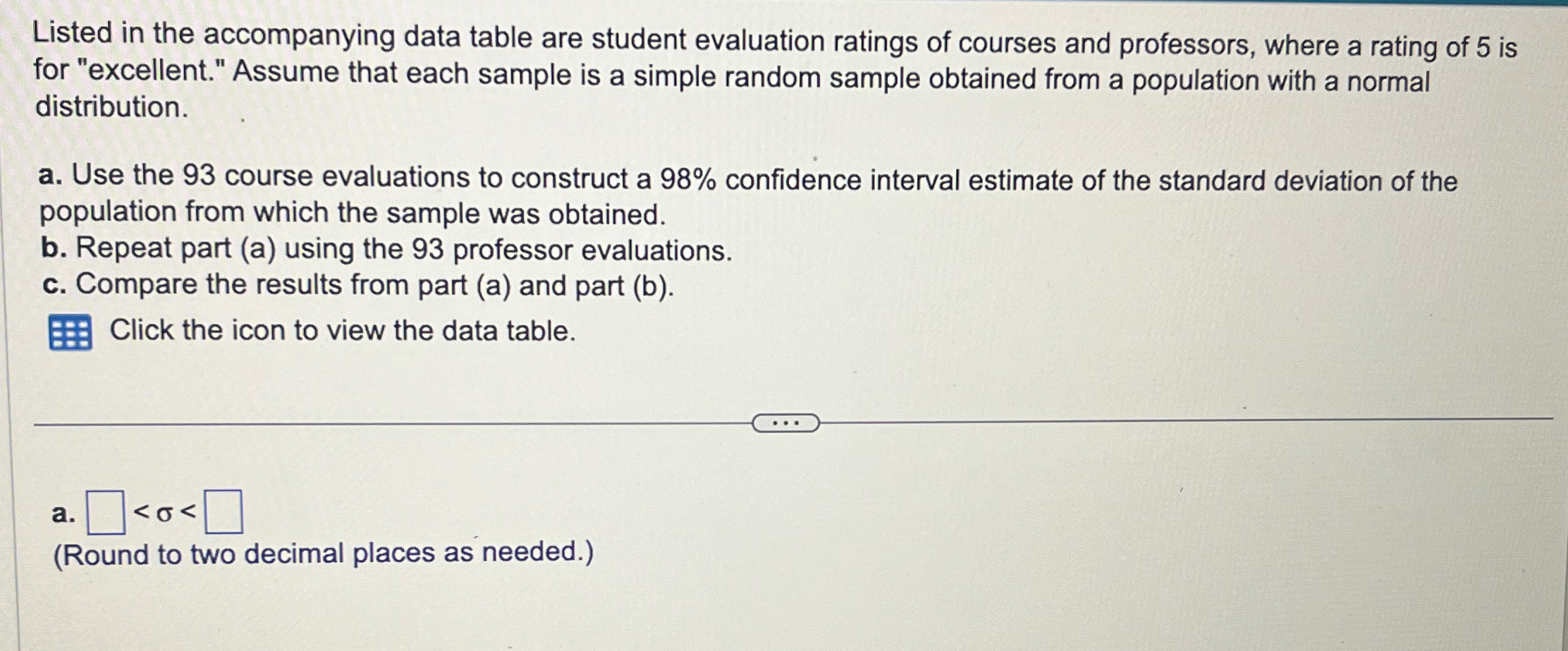 Solved Listed in the accompanying data table are student | Chegg.com