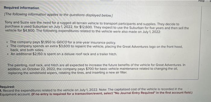 Solved nep Required information [The following information | Chegg.com