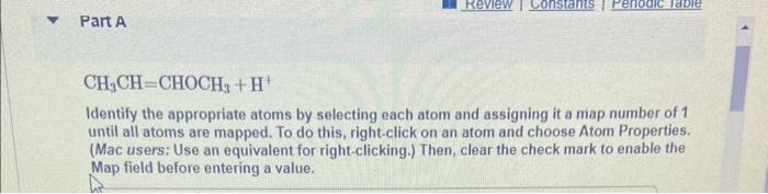 Solved CH3CH=CHOCH3+H+ Identify the appropriate atoms by | Chegg.com