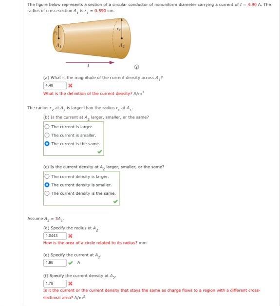 Solved The figure below represents a section of a circular | Chegg.com