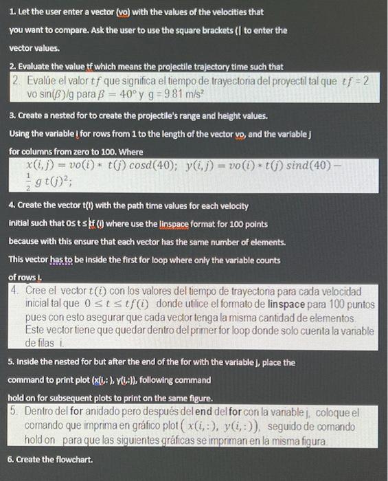 Solved 2. Evaluate the value tf which means the projectile | Chegg.com