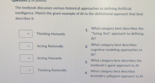 Solved The textbook discusses various historical approaches | Chegg.com